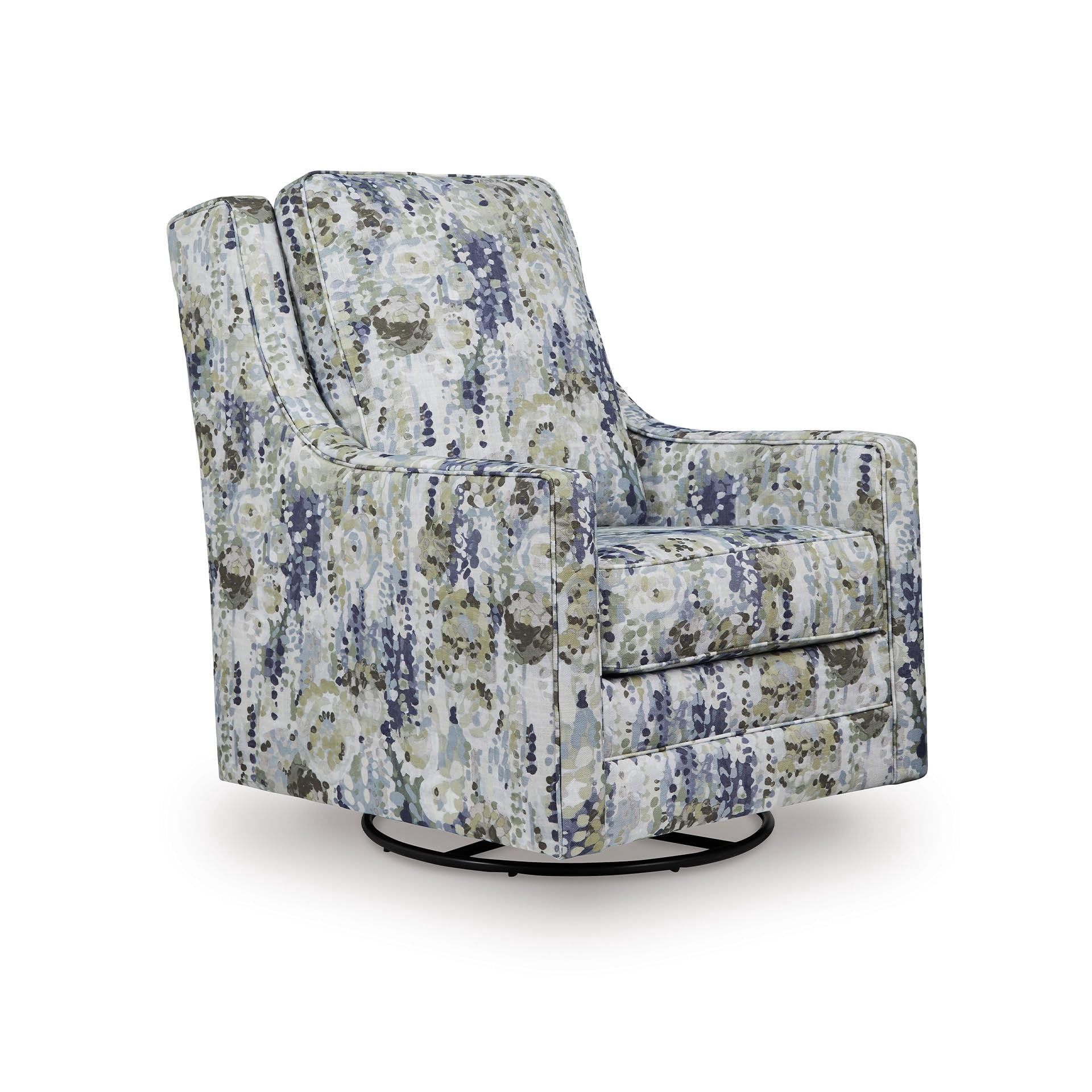 Signature Design by Ashley Dustinford Gray Swivel Glider Accent Chair ...