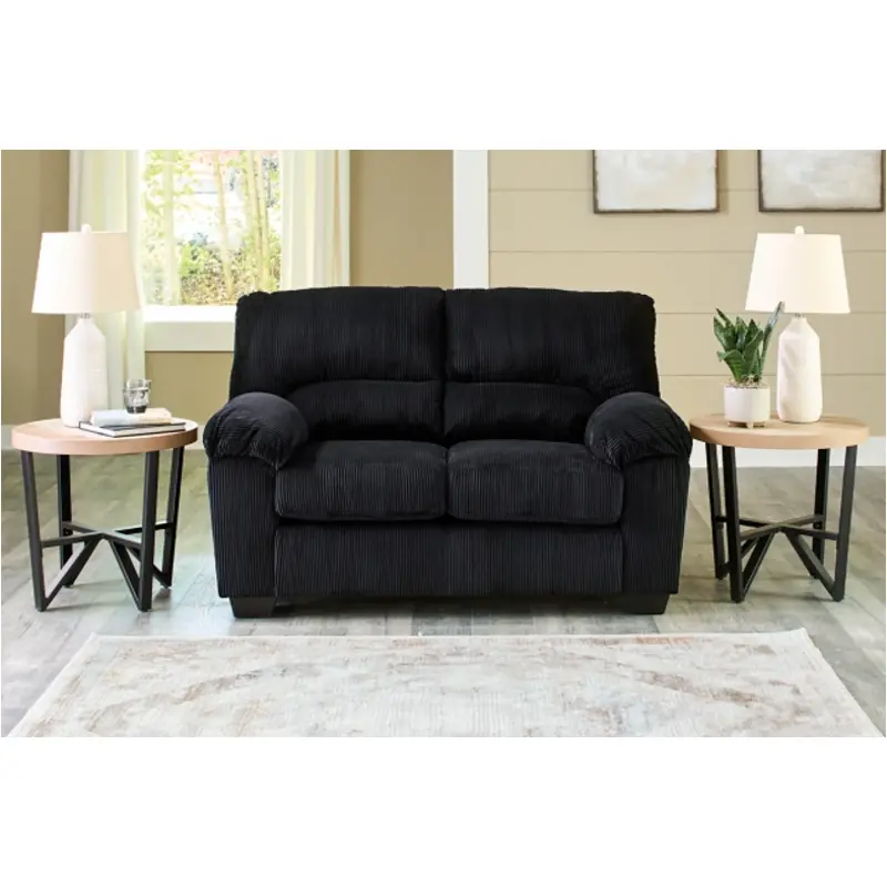 Signature Design by Ashley Furniture SimpleJoy Onyx Loveseat - Walmart.com