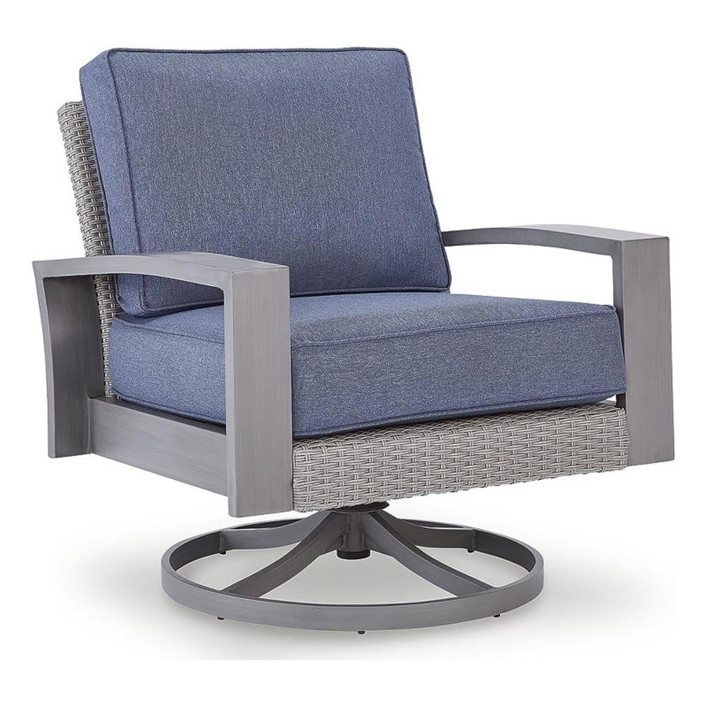 Signature Design by Ashley Gale Limestone Outdoor Swivel Lounge Chair ...