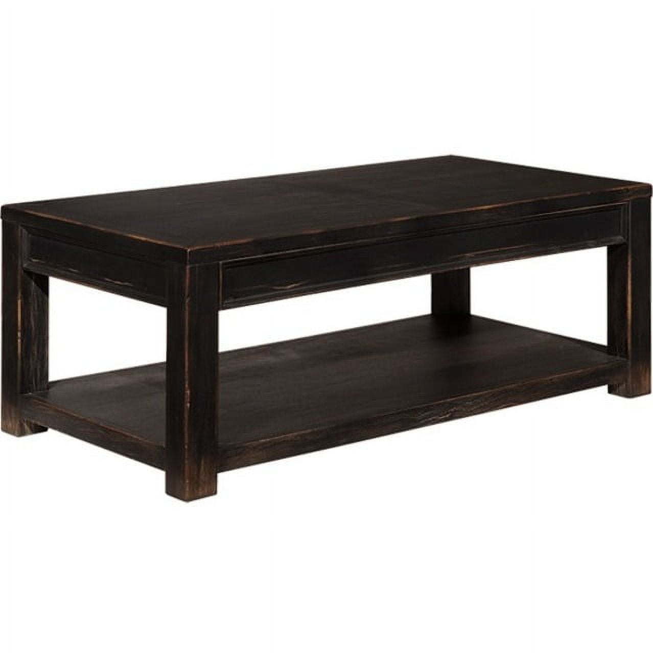 Signature Design by Ashley Gavelston Rectangular Cocktail Table ...