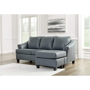 Ashley Furniture Cascilla Contemporary Fabric & Wood Sofa Chaise in ...