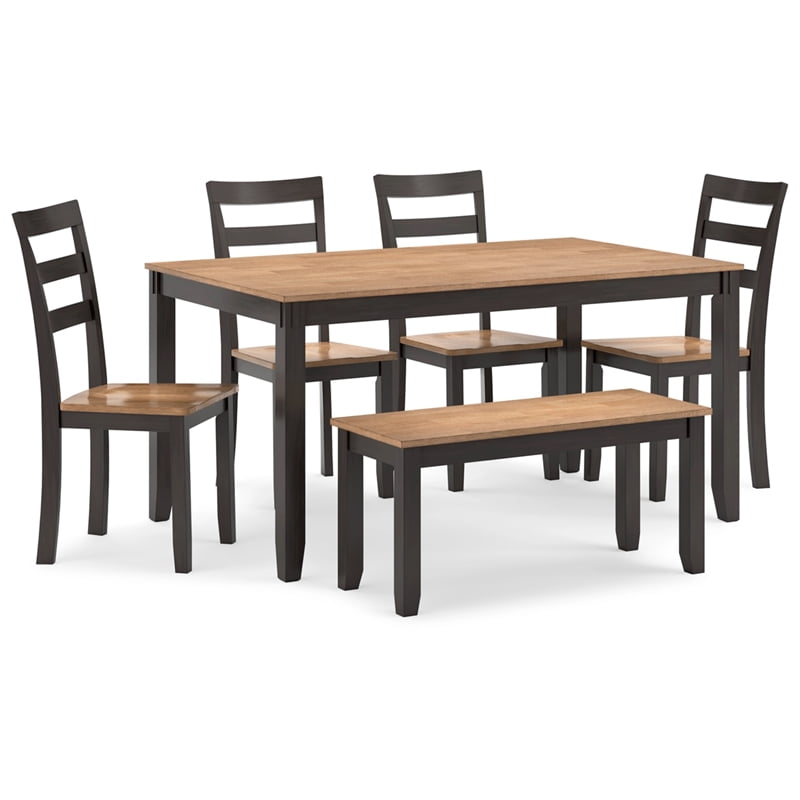 Ashley Furniture, Dining Table Set, 60"x36", Natural Brown - Walmart.com
