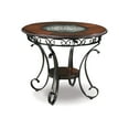 Signature Design by Ashley Glambrey Old World 44 Round Glass Top ...