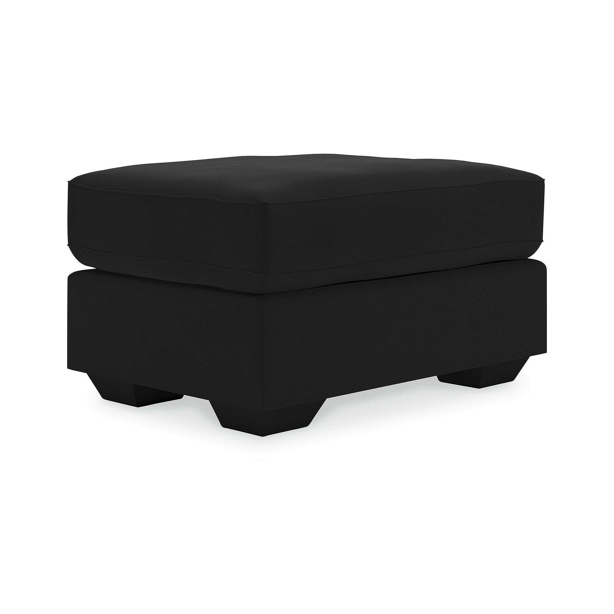 Signature Design by Ashley Gleston Upholstered Ottoman, Black - Walmart.com