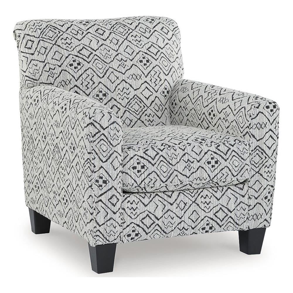 Signature Design by Ashley Hayesdale Black & Cream Accent Chair ...