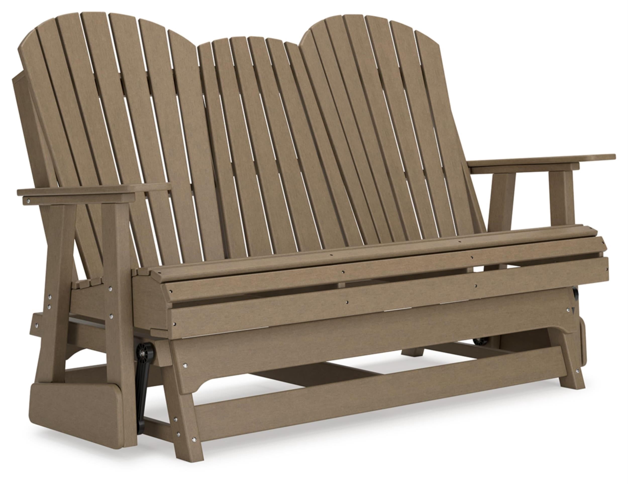 Signature Design by Ashley Hyland wave Driftwood Outdoor Glider ...