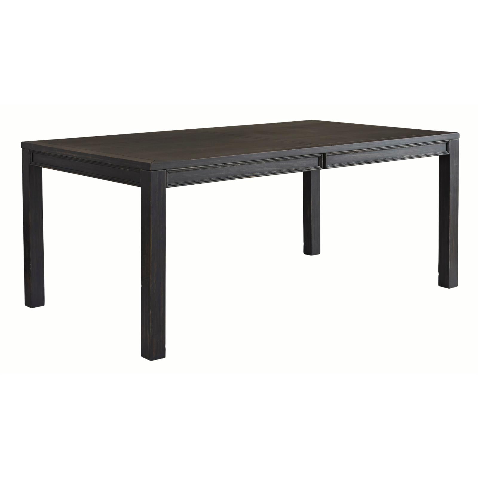 Signature Design by Ashley Jeanette Rectangular Dining Table in Black ...