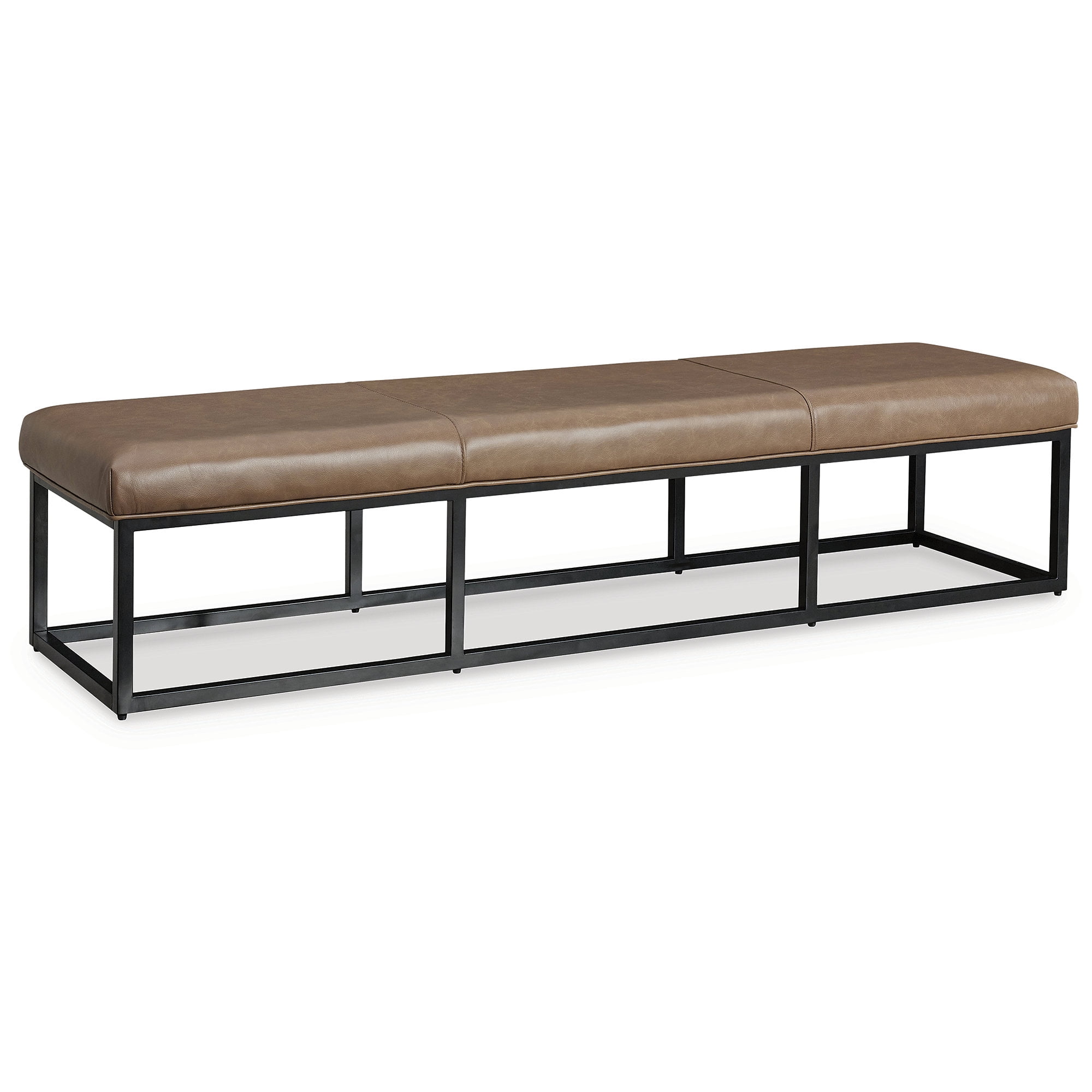 Signature Design by Ashley Joston 71-inch Modern Leather Accent Bench ...