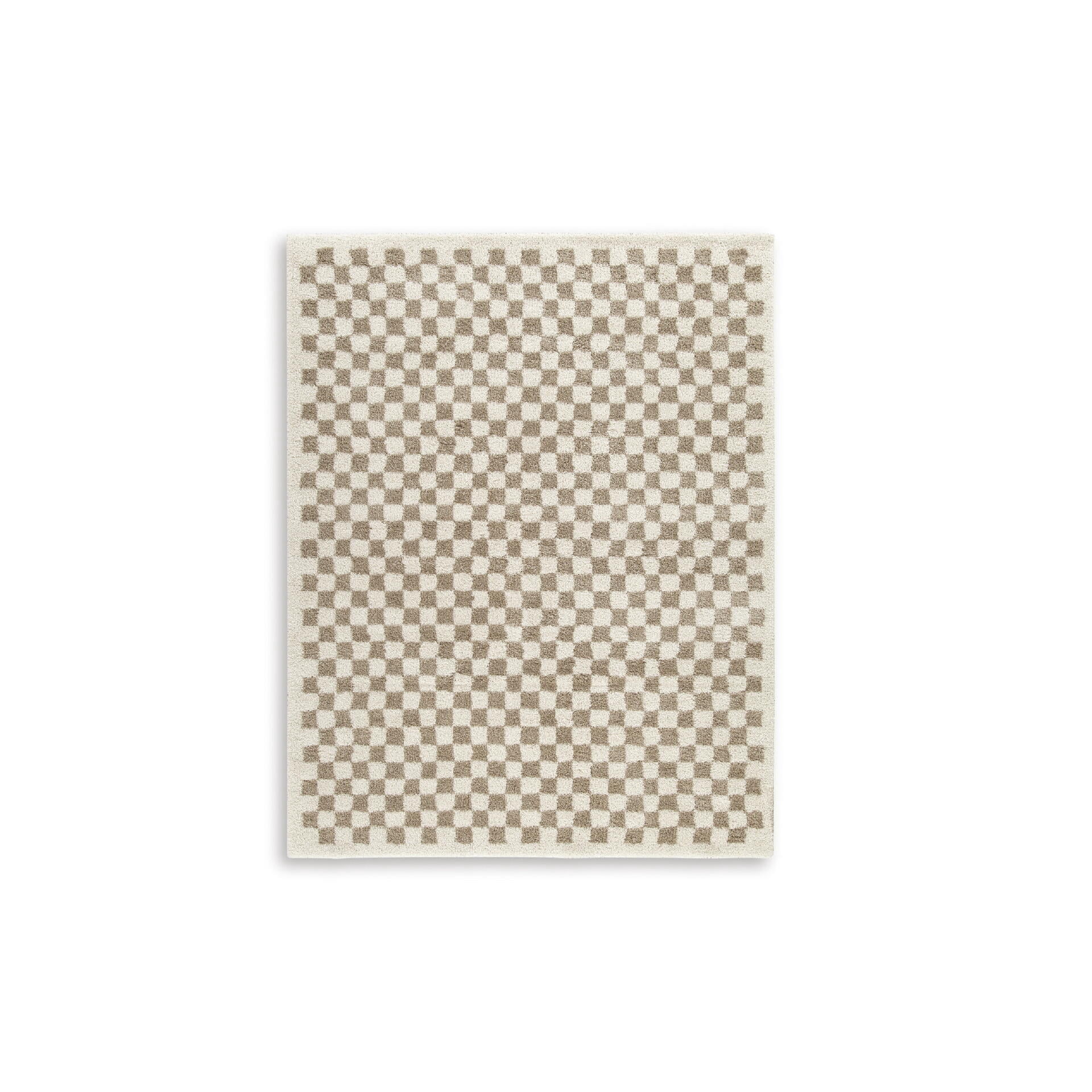 Signature Design by Ashley Karamen 5' x 7' Shag Area Rug, Taupe Ivory ...