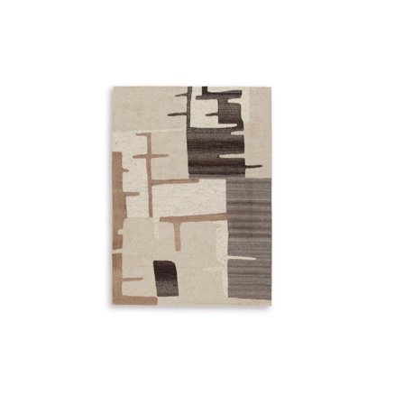 Signature Design by Ashley Dunsler 5' x 7' Rug, Brown & Cream - Walmart.com