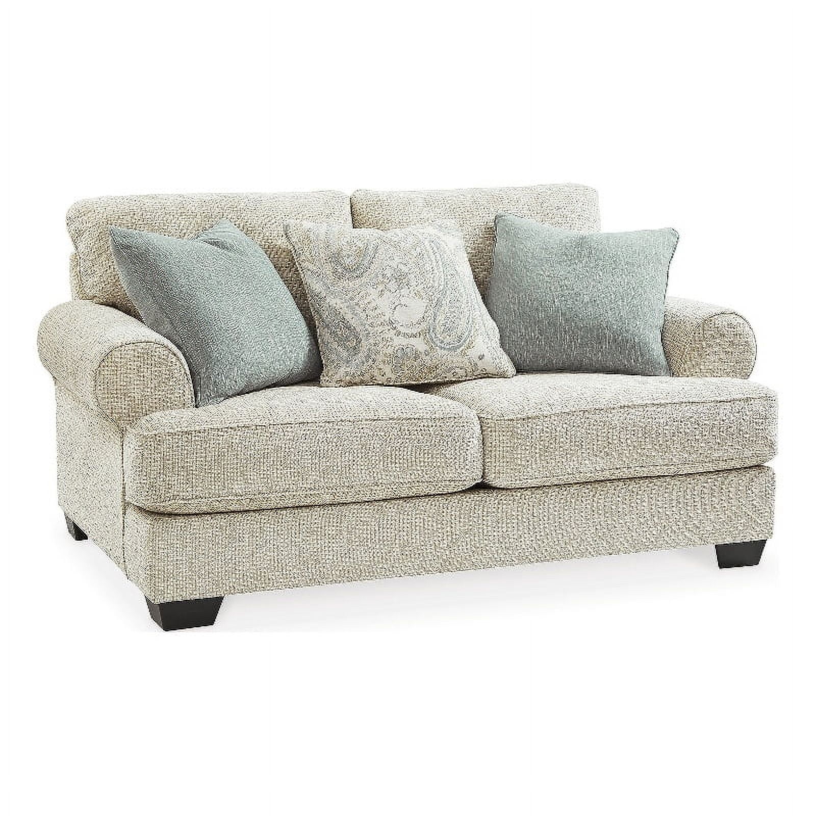 Ashley Furniture, Loveseat, Monaghan Beige, Reversible Cushions ...