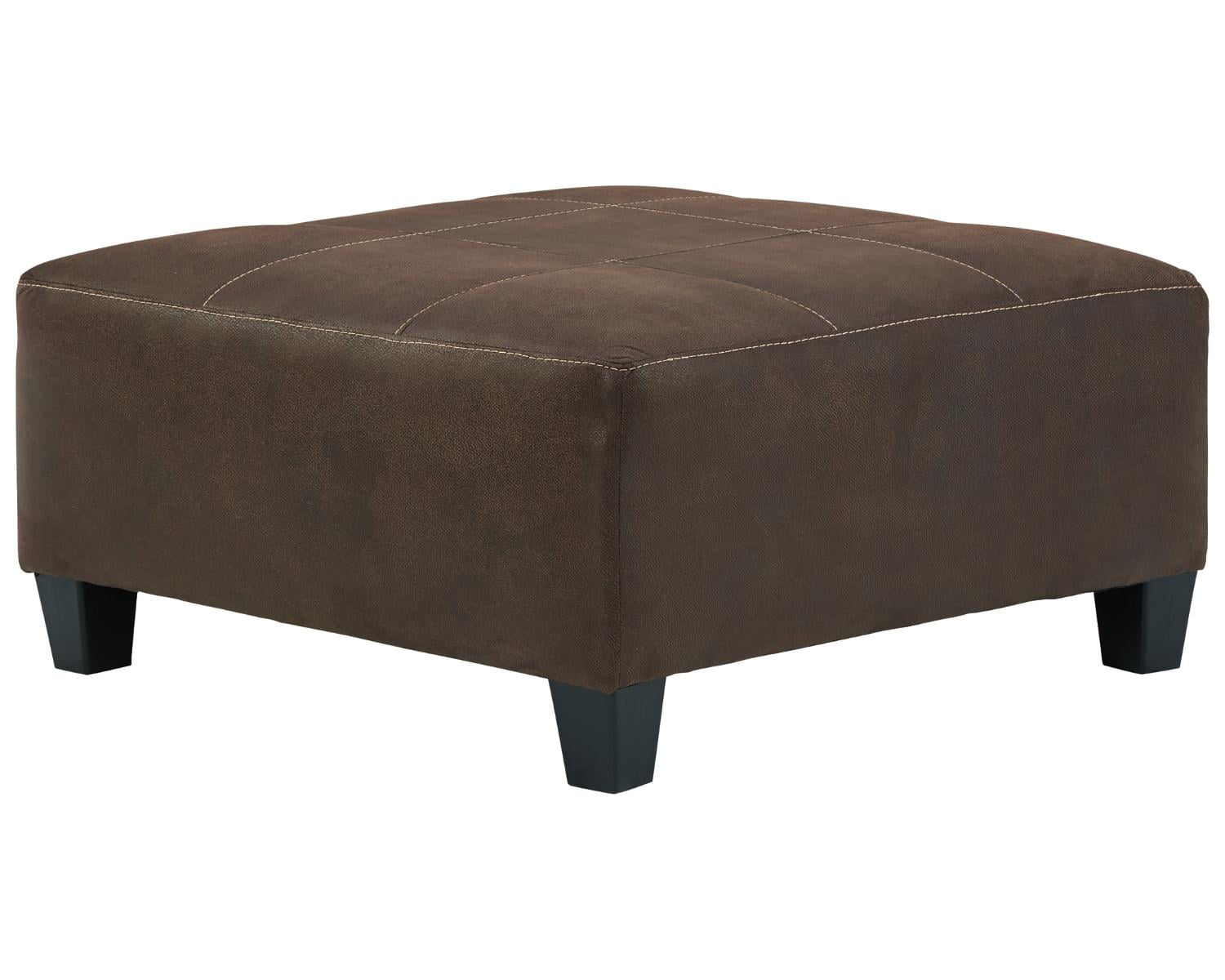 Signature Design by Ashley Navi Oversized Accent Ottoman in Chestnut ...