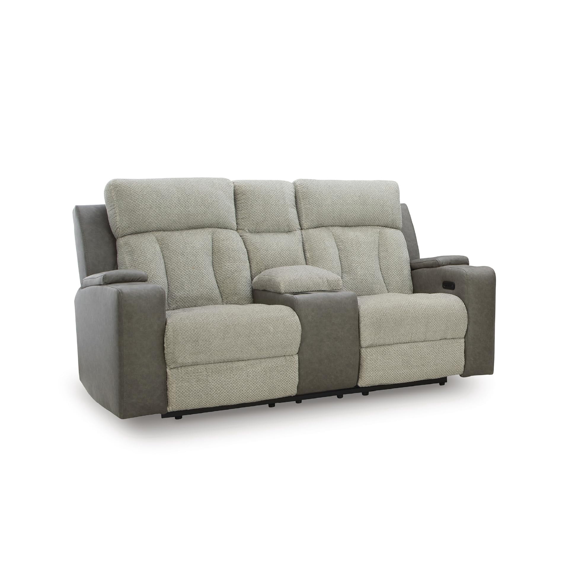 Signature Design by Ashley Point Clear Gray Power Reclining Loveseat ...