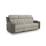 Signature Design by Ashley Point Clear Gray Power Reclining Sofa ...