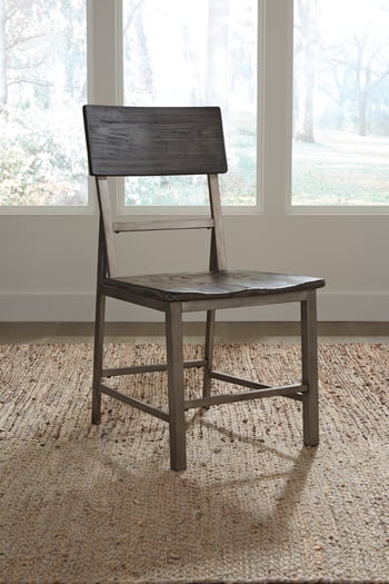 Ashley Casual Wood Dining Chair Set Of 2 In Grayish Brown Finish D467 ...