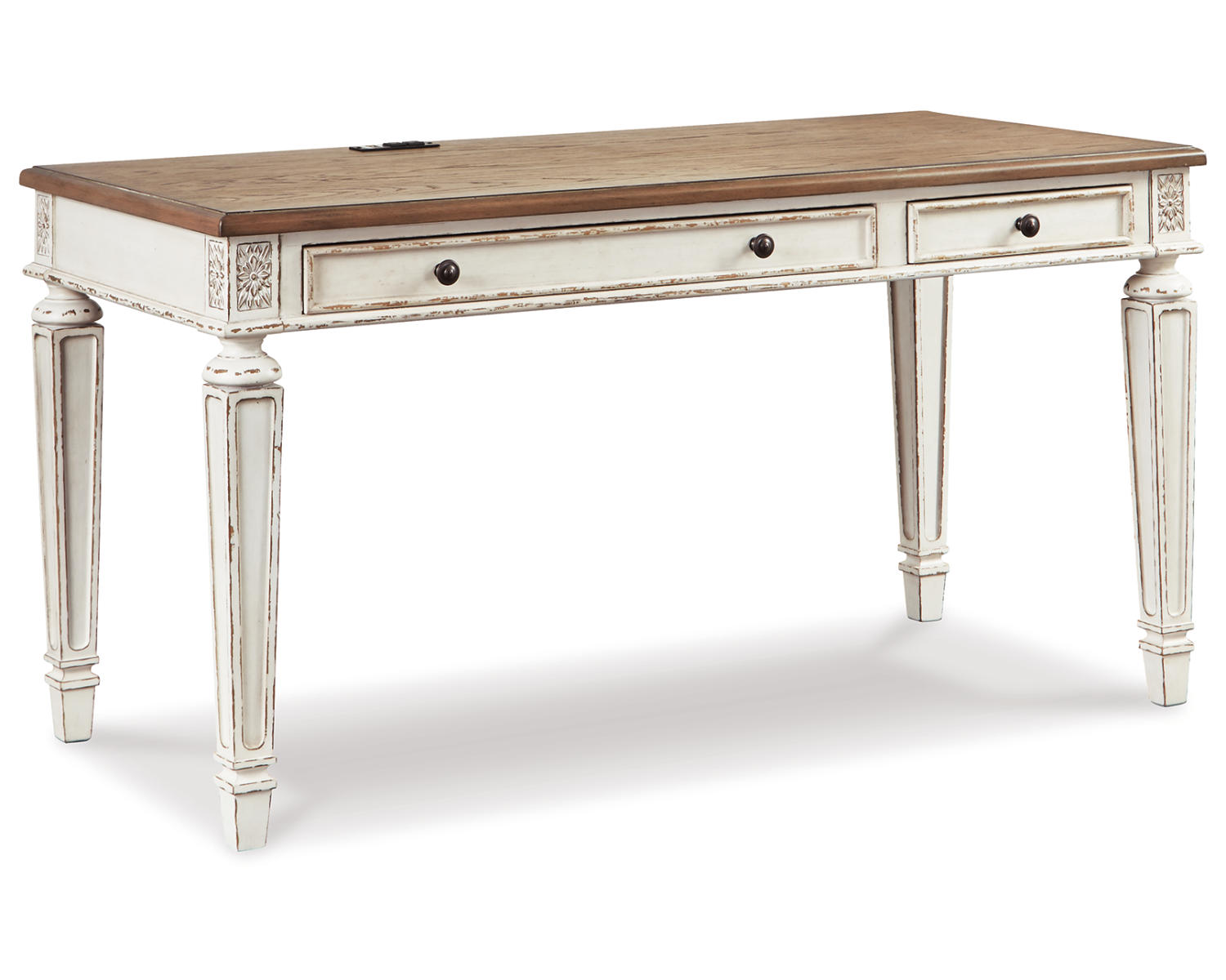 Signature Design by Ashley Realyn Home Office Lift Top 2 Drawer Desk ...