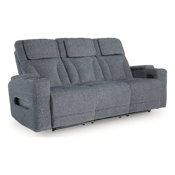 Signature Design by Ashley RiverTest Gray Power Reclining Sofa ...