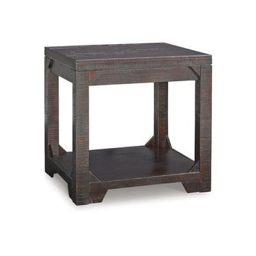 Alaterre Country Cottage End Table, Rustic Blue Antique Finish ...