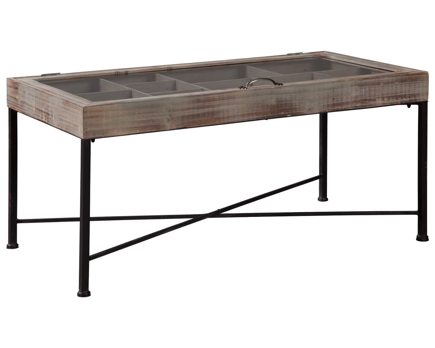 Signature Design by Ashley Shellmond Rustic Life Top Shadow Box Coffee ...