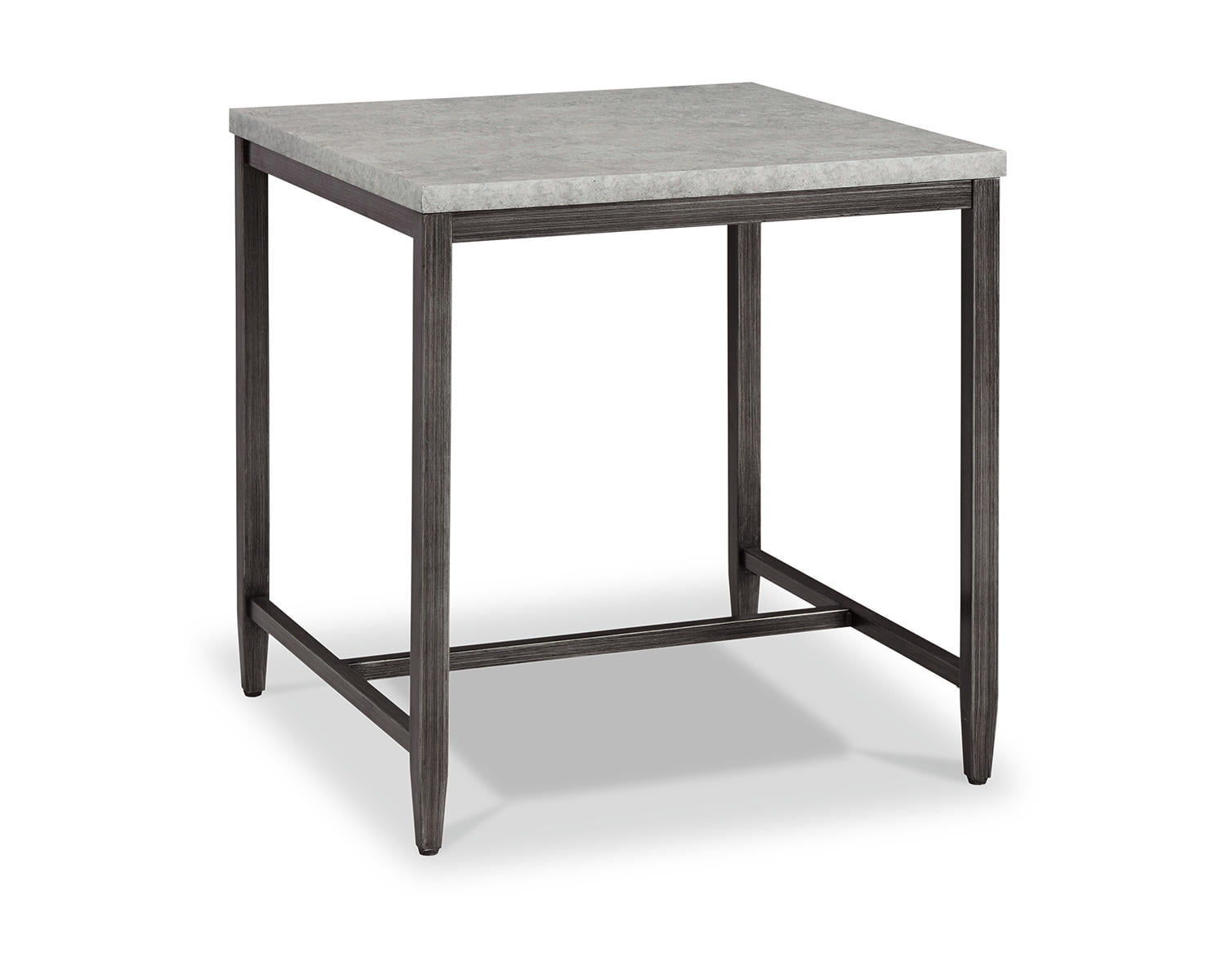Signature Design by Ashley Shybourne Square End Table, Light Gray ...