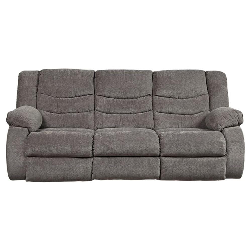 Signature Design by Ashley Tulen Gray Reclining Sofa Couch - Walmart.com