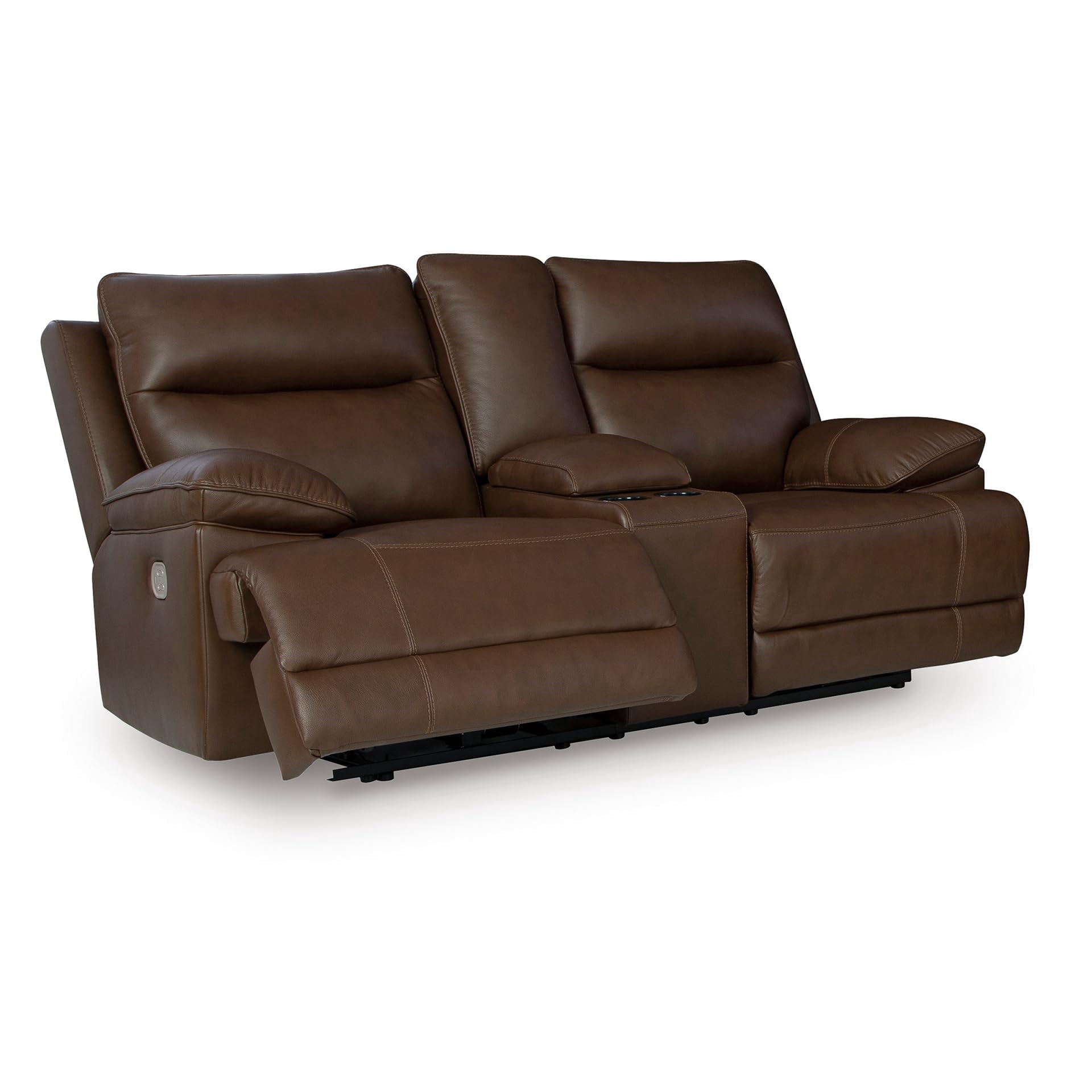 Signature Design by Ashley VonRyan Brown Power Reclining Loveseat ...
