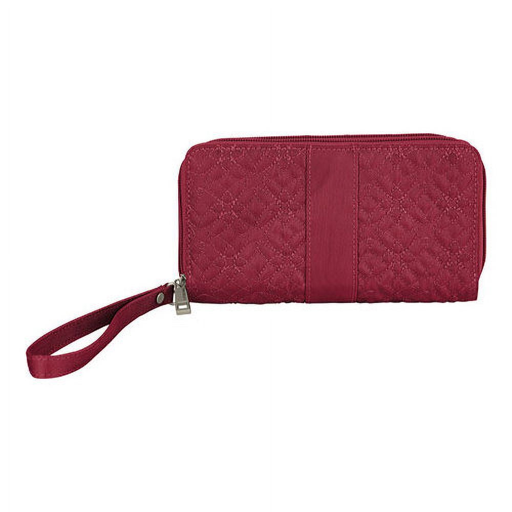 Signature Embroidered Double Zip Clutch Wallet - Walmart.com