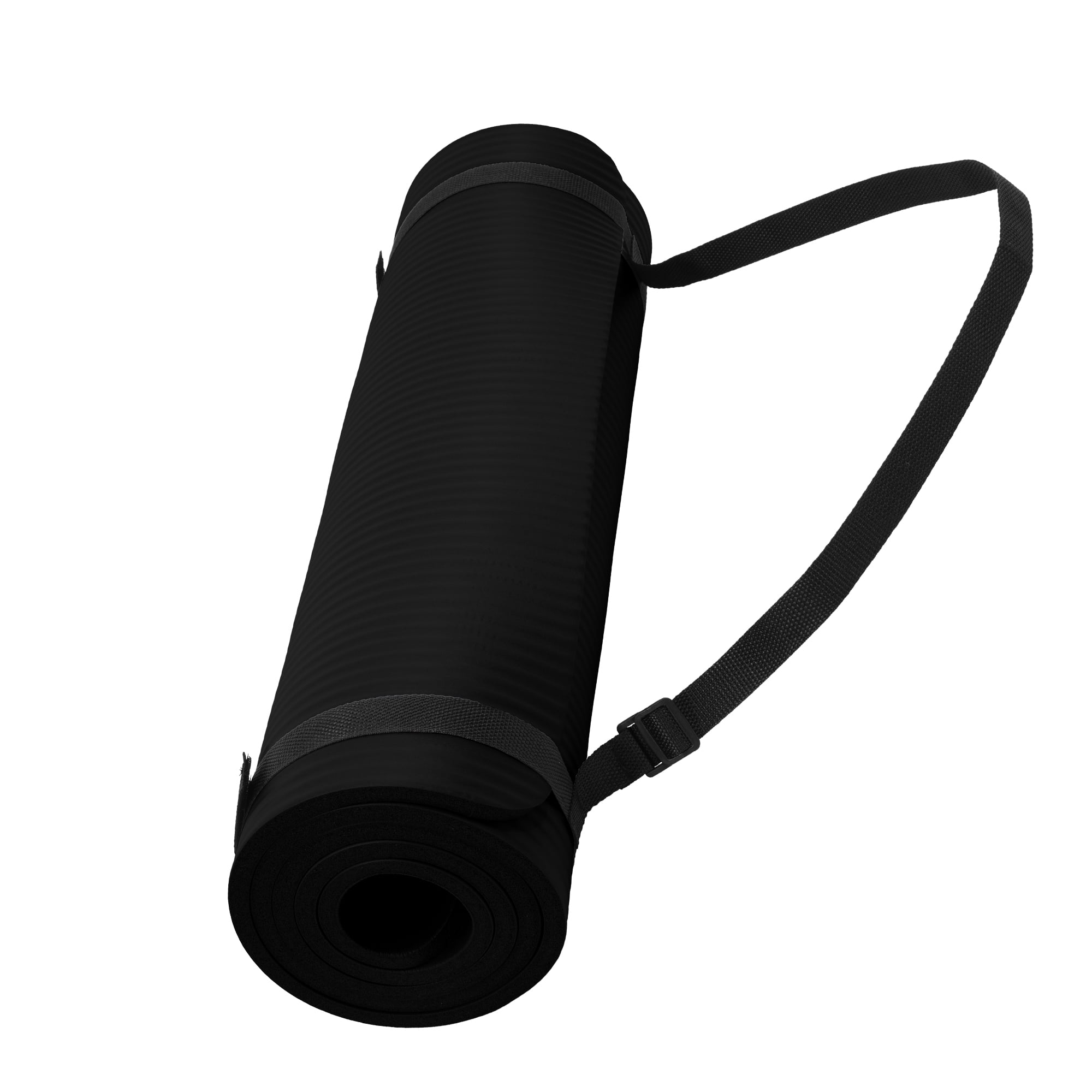 Signature Fitness 1/2-Inch Extra Thick Yoga Mat, 71"x24" Non-Slip ...