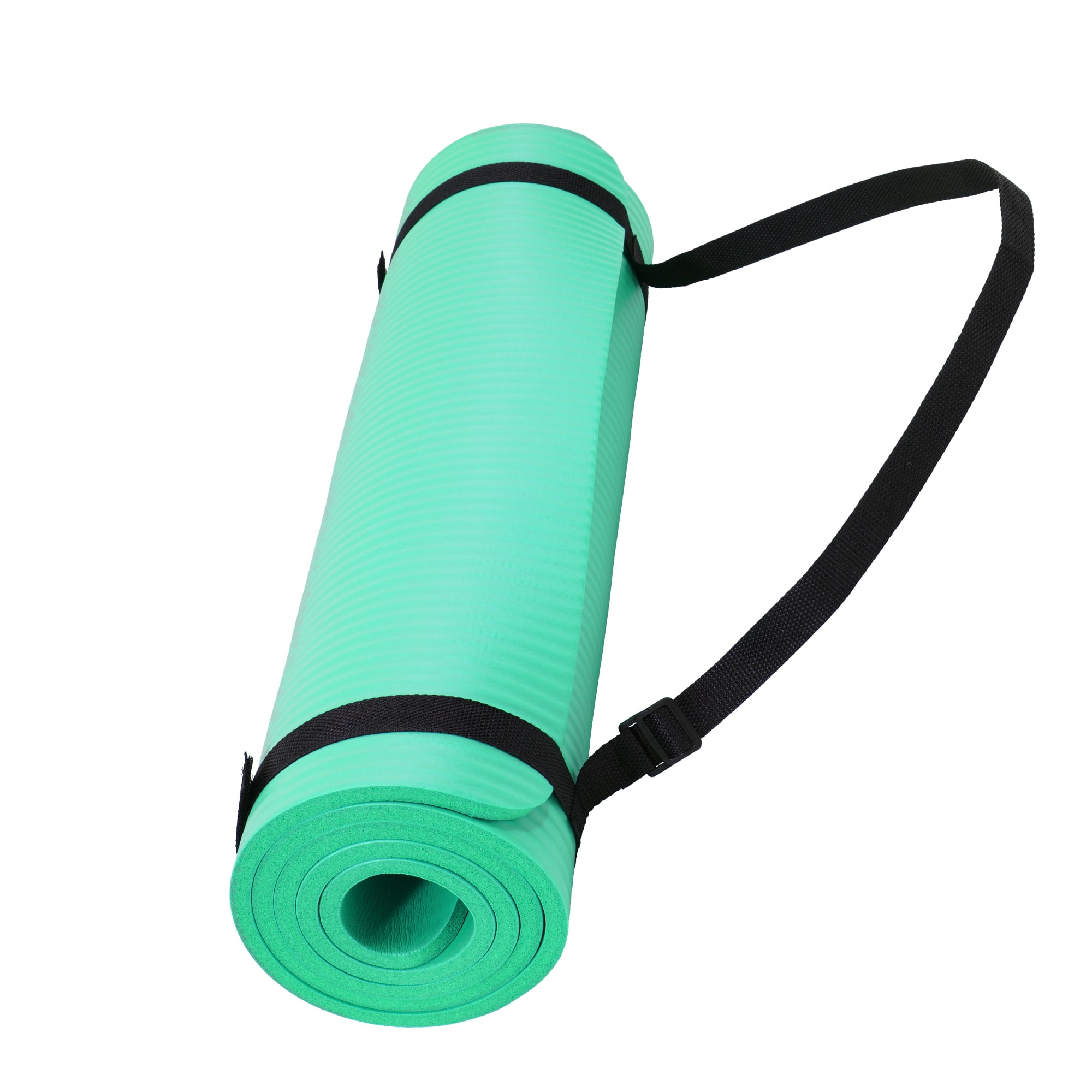Signature Fitness 1/2-Inch Extra Thick Yoga Mat, 71"x24" Non-Slip ...