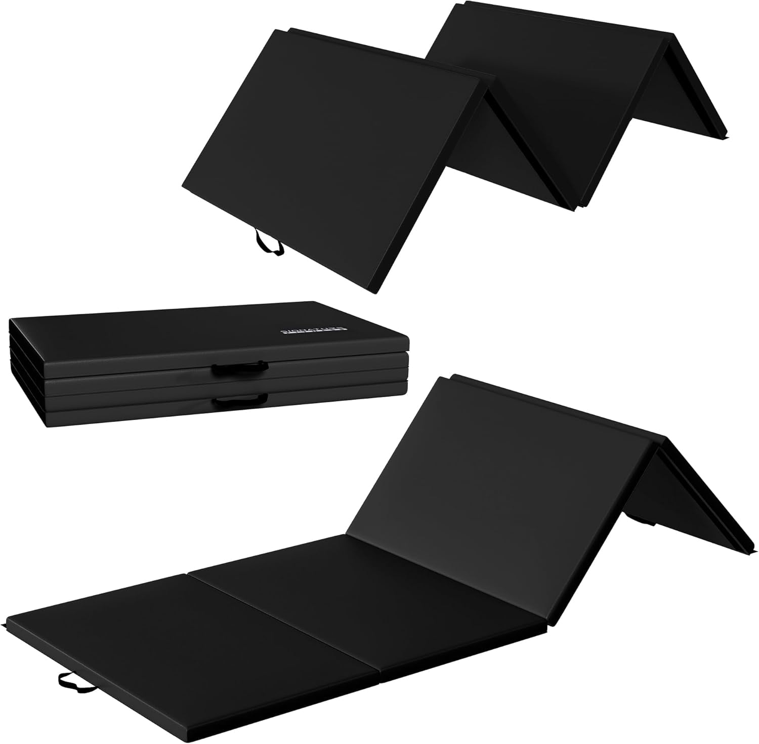 Signature Fitness 10ft x 4ft Four Fold Folding Exercise Mat with ...