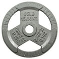 Signature Fitness 35LB Cast Iron Olympic Weight Plate, Single Plate, 2 ...