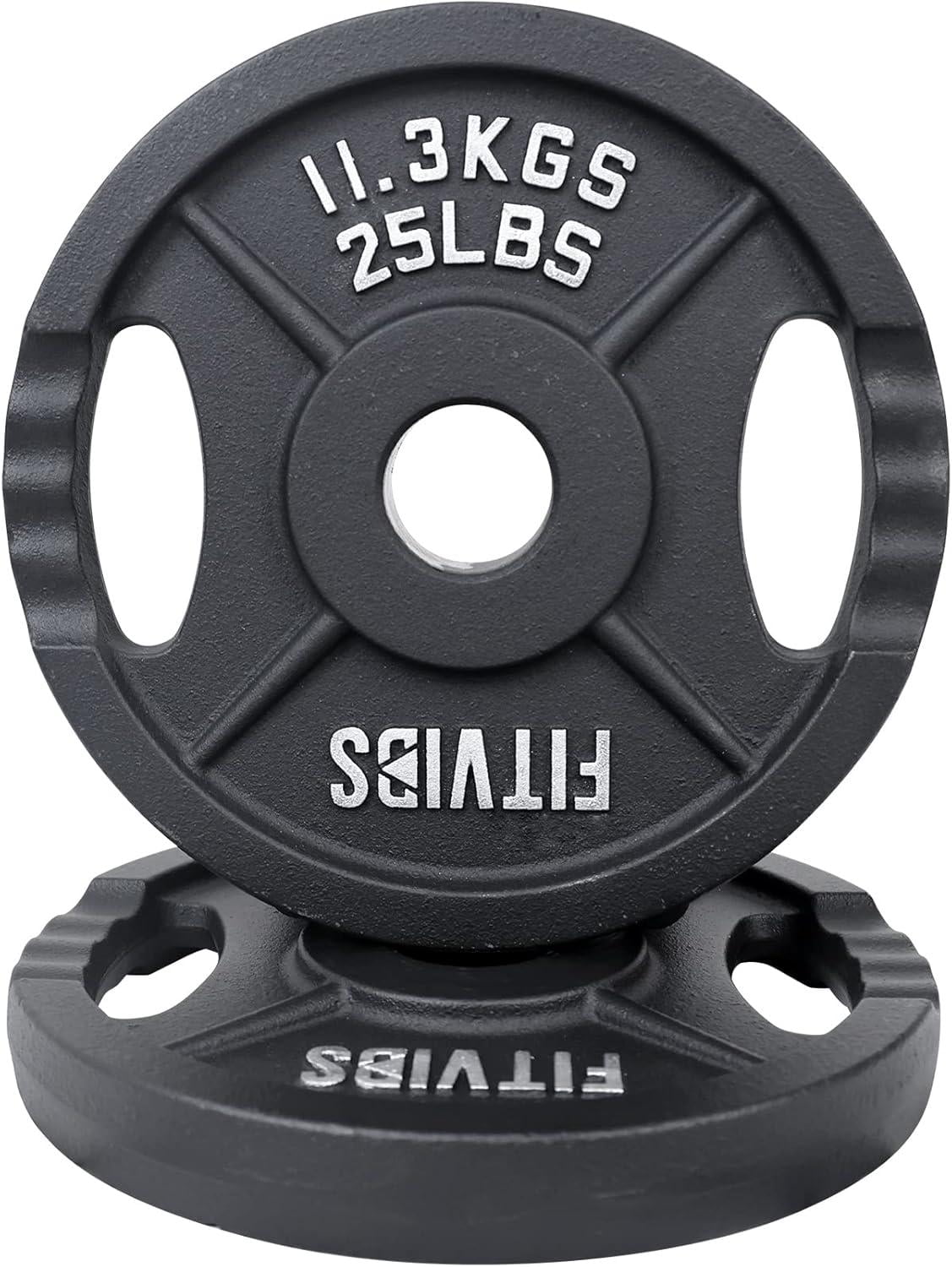 Signature Fitness Cast Iron Plate Weight Plate for Strength Training ...