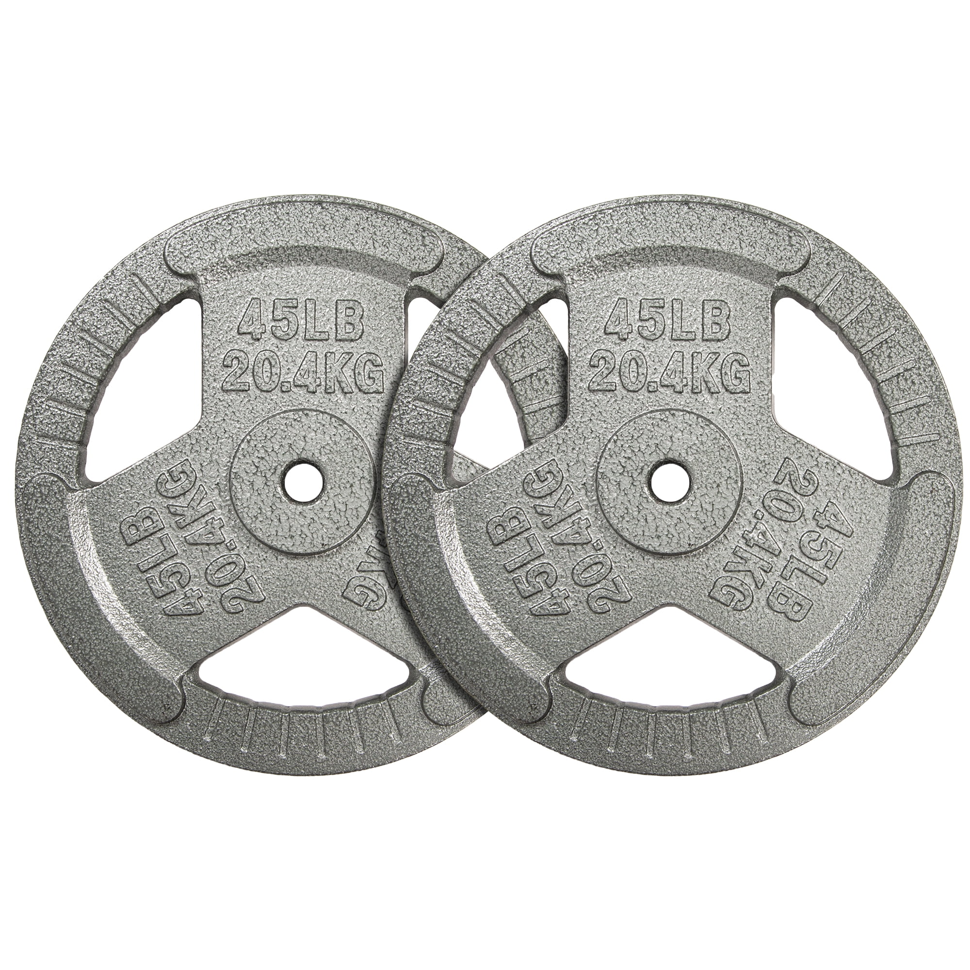 Signature Fitness Cast Iron Weight Plates for Strength Training, Fits 1 ...