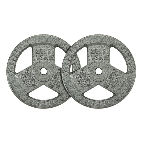Signature Fitness Cast Iron Weight Plates for Strength Training, Fits 1 ...