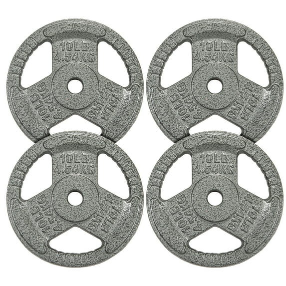 Signature Fitness Cast Iron Weight Plates for Strength Training, Fits 1 ...