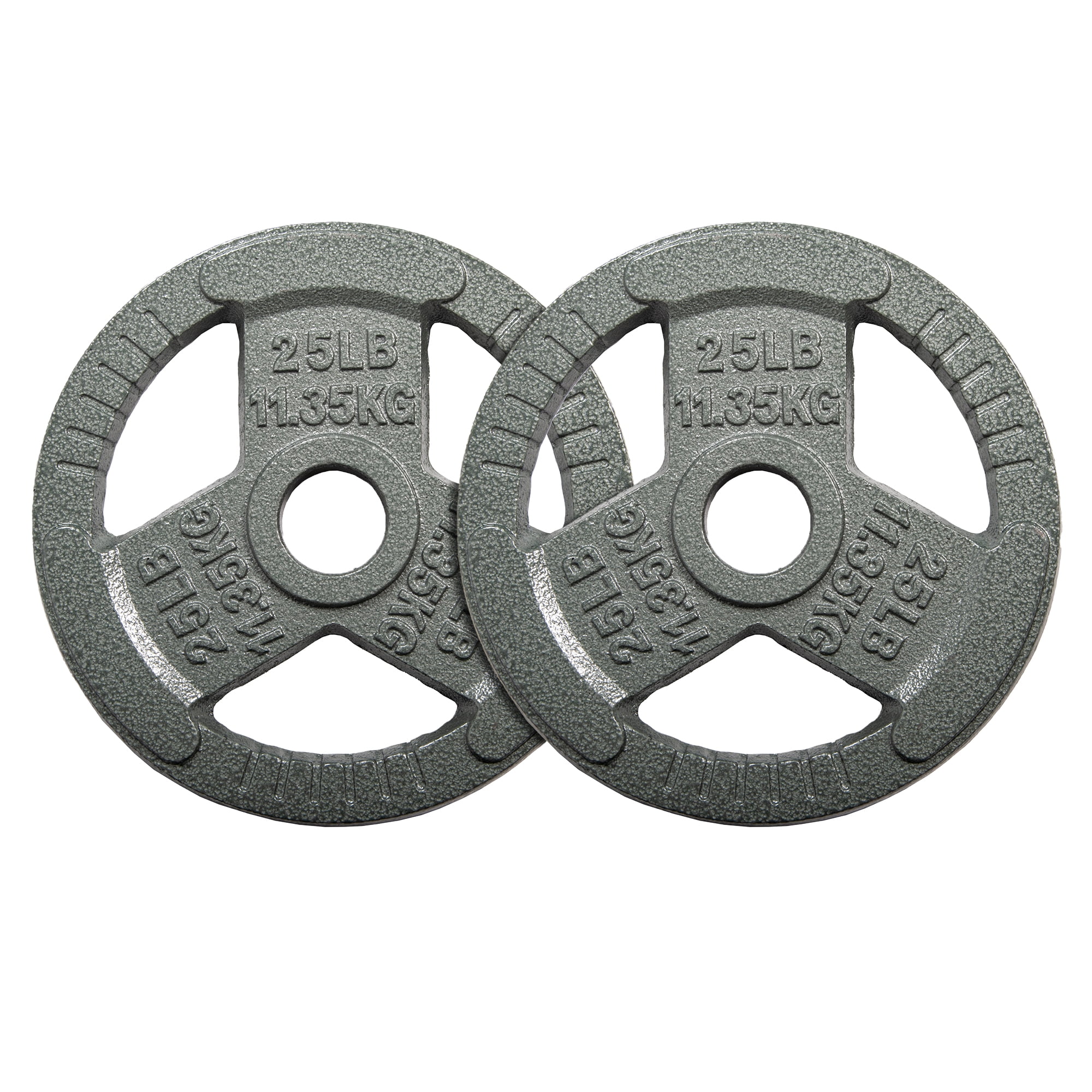 Signature Fitness Cast Iron Weight Plates for Strength Training, Fits 2 ...