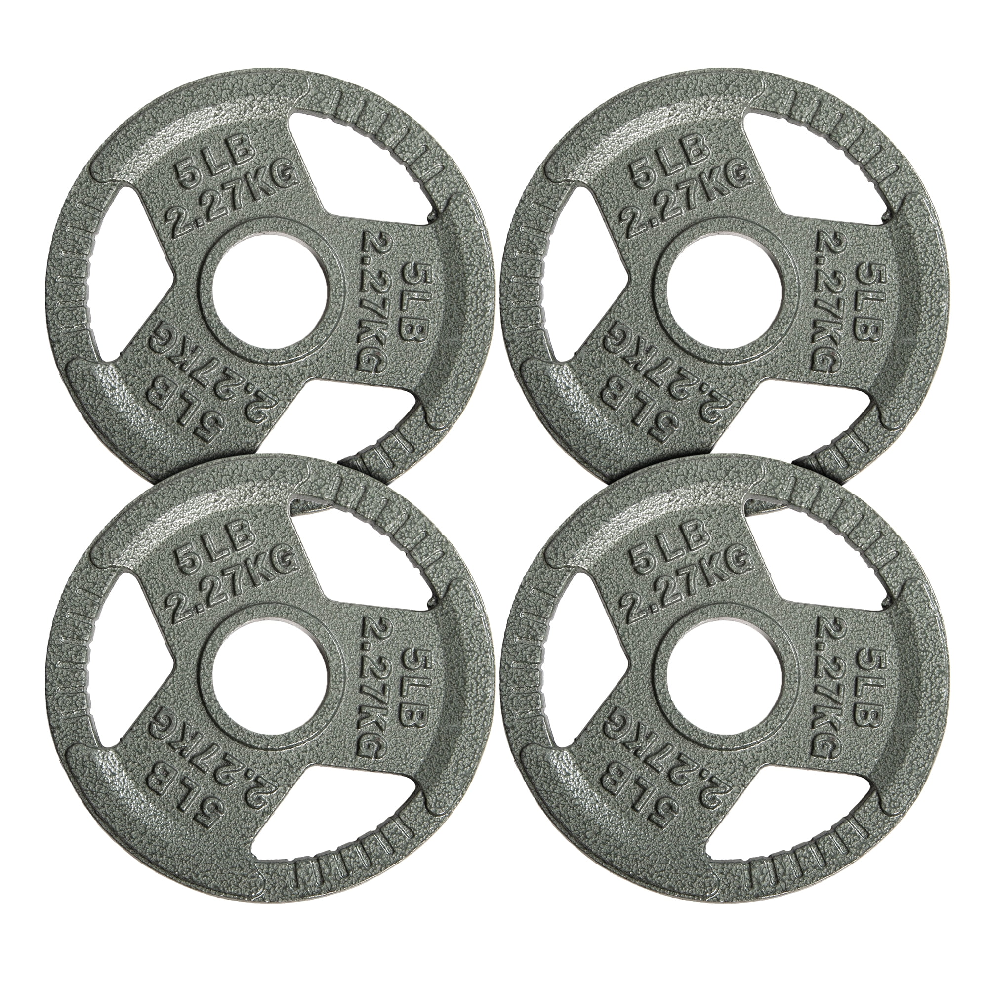 Signature Fitness Cast Iron Weight Plates for Strength Training, Fits 2 ...