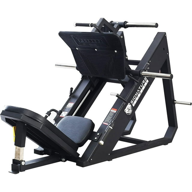 Signature Fitness Commercial Grade Plate Loaded Adjustable Leg Press ...