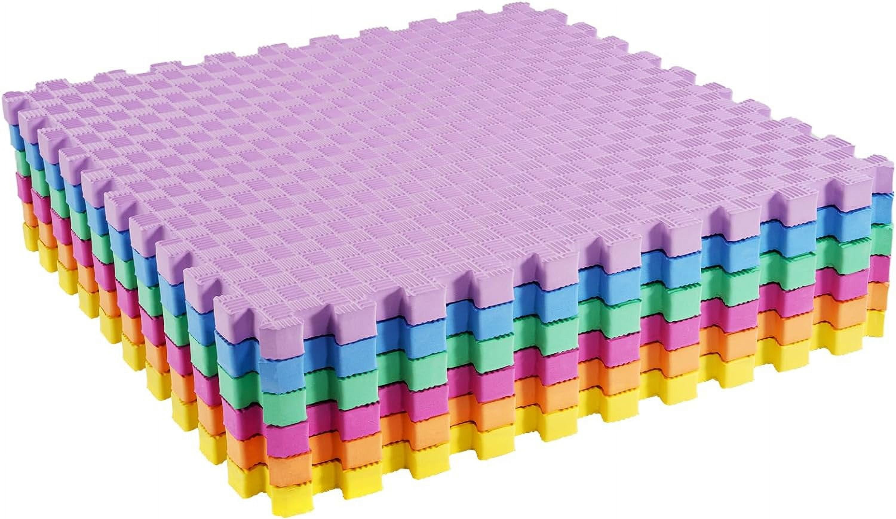 Signature Fitness Puzzle Exercise Mat with EVA Foam Interlocking Tiles ...