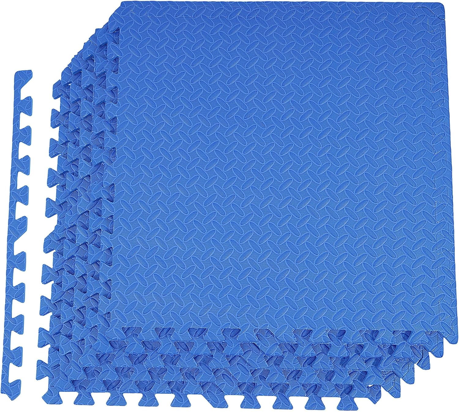 Signature Fitness Puzzle Exercise Mat with EVA Foam Interlocking Tiles ...