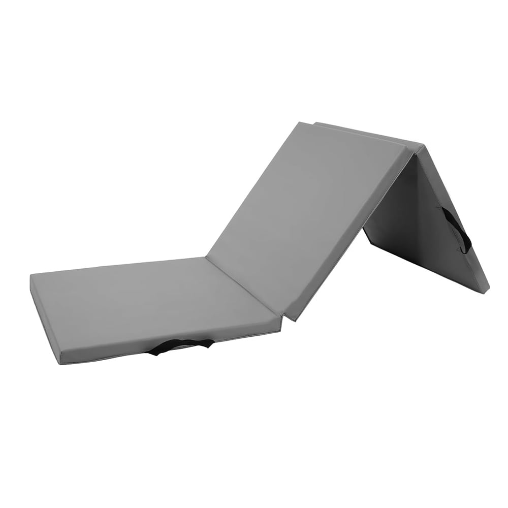 Three Fold Folding Exercise Mat with Carrying Handles for Gymnastics ...