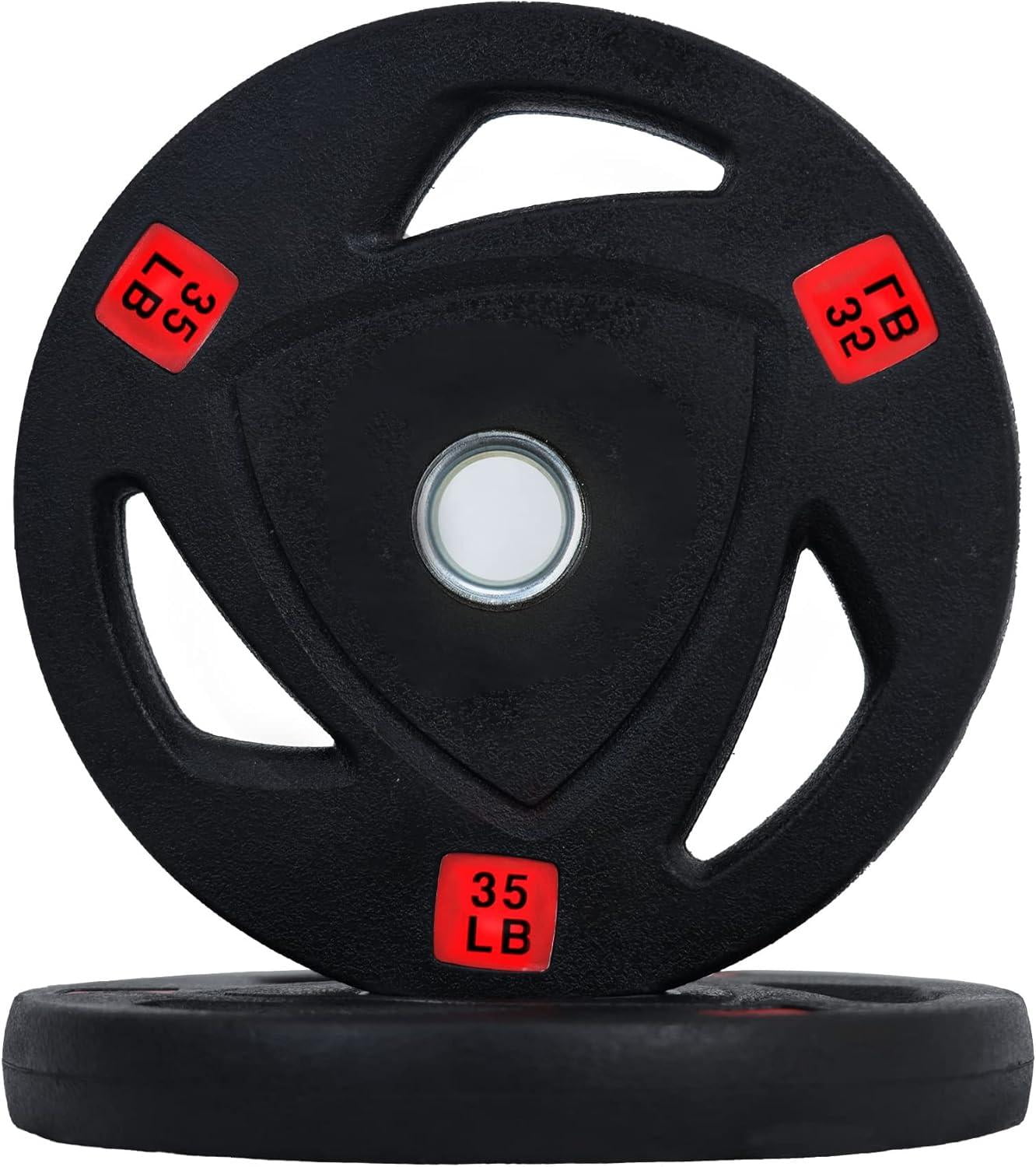 Signature Fitness Vinyl Coated Cast Iron Plate Weight Plate for ...