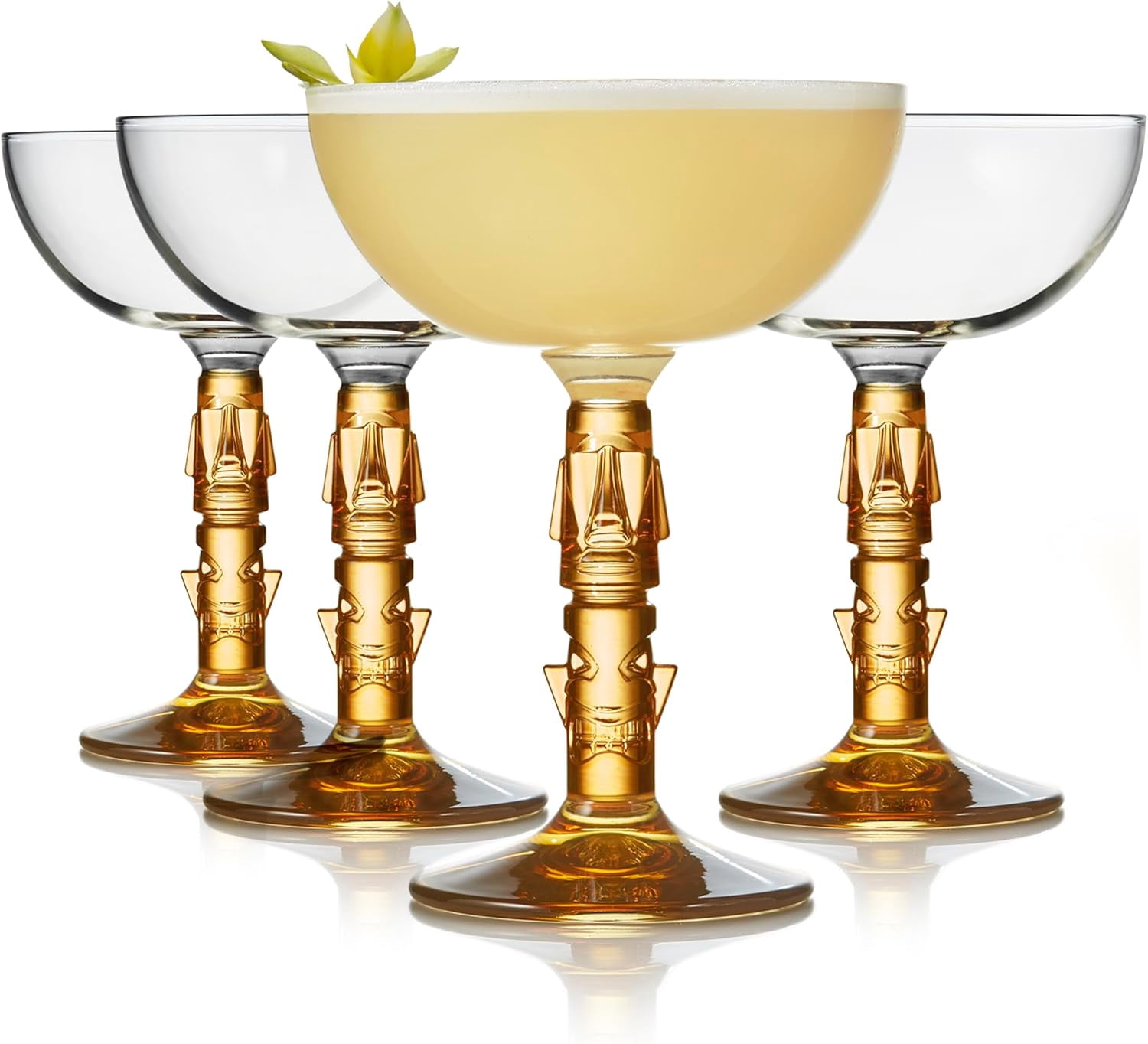 Signature Greenwich Coupe Cocktail Glasses Set of 4, Dishwasher Safe 8 ...