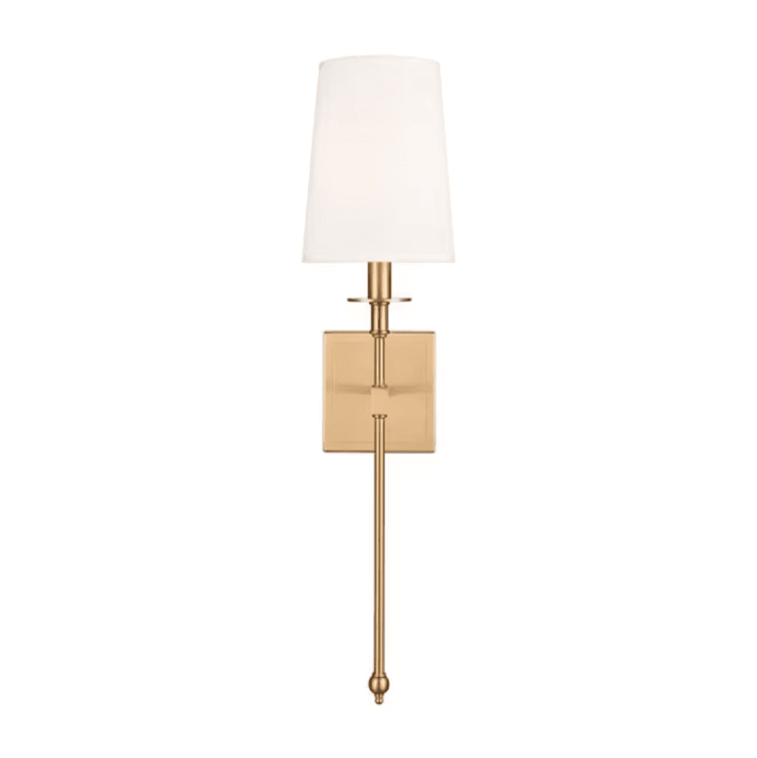 Signature Hardware 479814 Calera 5.5-in W 1-Light Brushed Gold Modern ...
