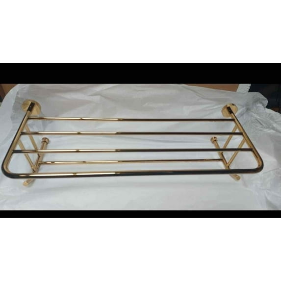 Signature Hardware 916743 Ceeley 24-1/8" Brass(Gold) Towel Rack ...