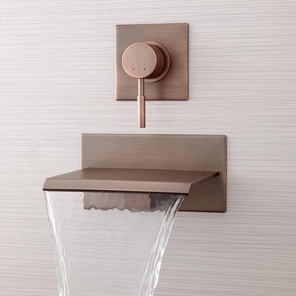 Signature Hardware 924617 Lavelle 6-1/2" Waterfall Wall Mounted Tub ...