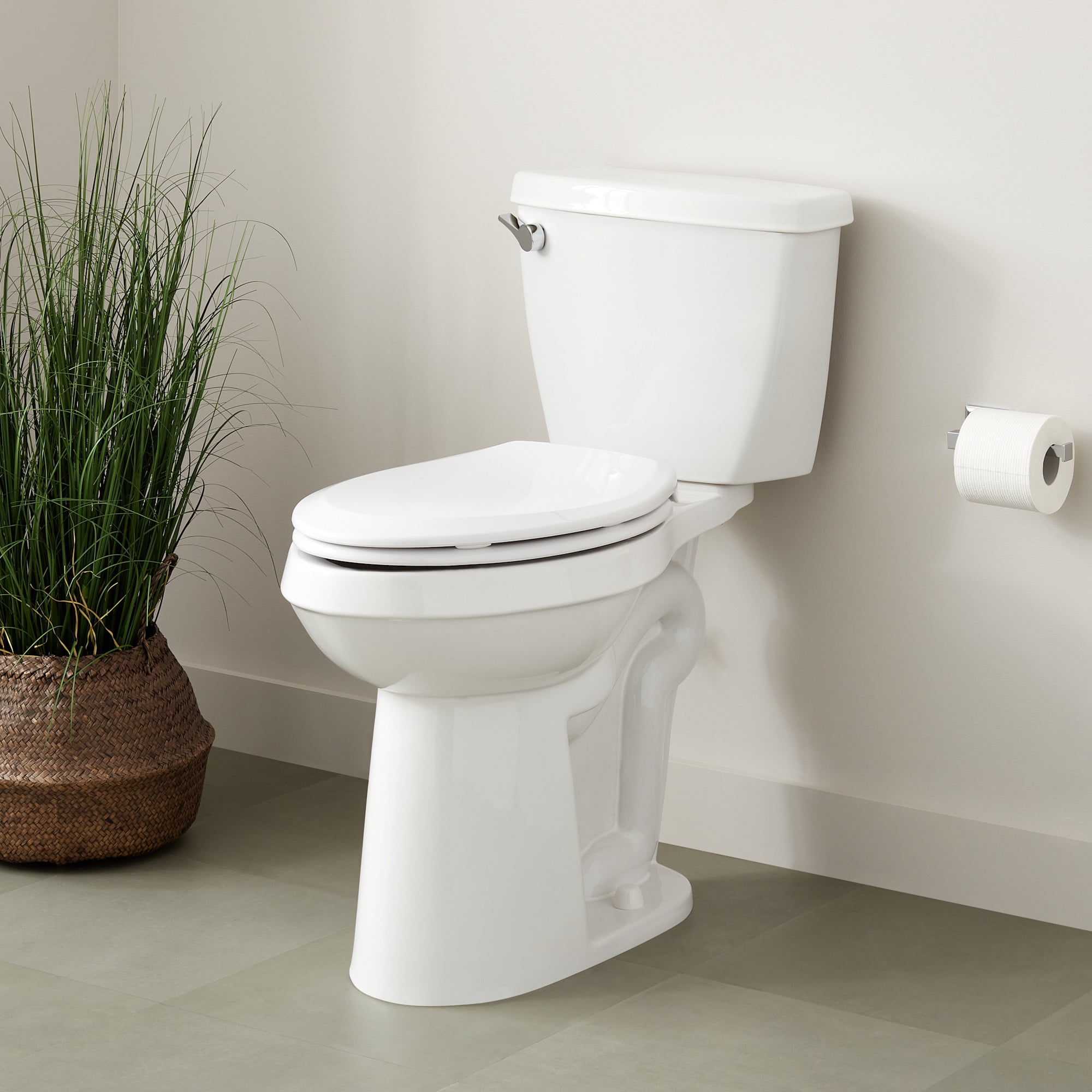 Signature Hardware 953379-12-L Bradenton Two-Piece Elongated Toilet ...