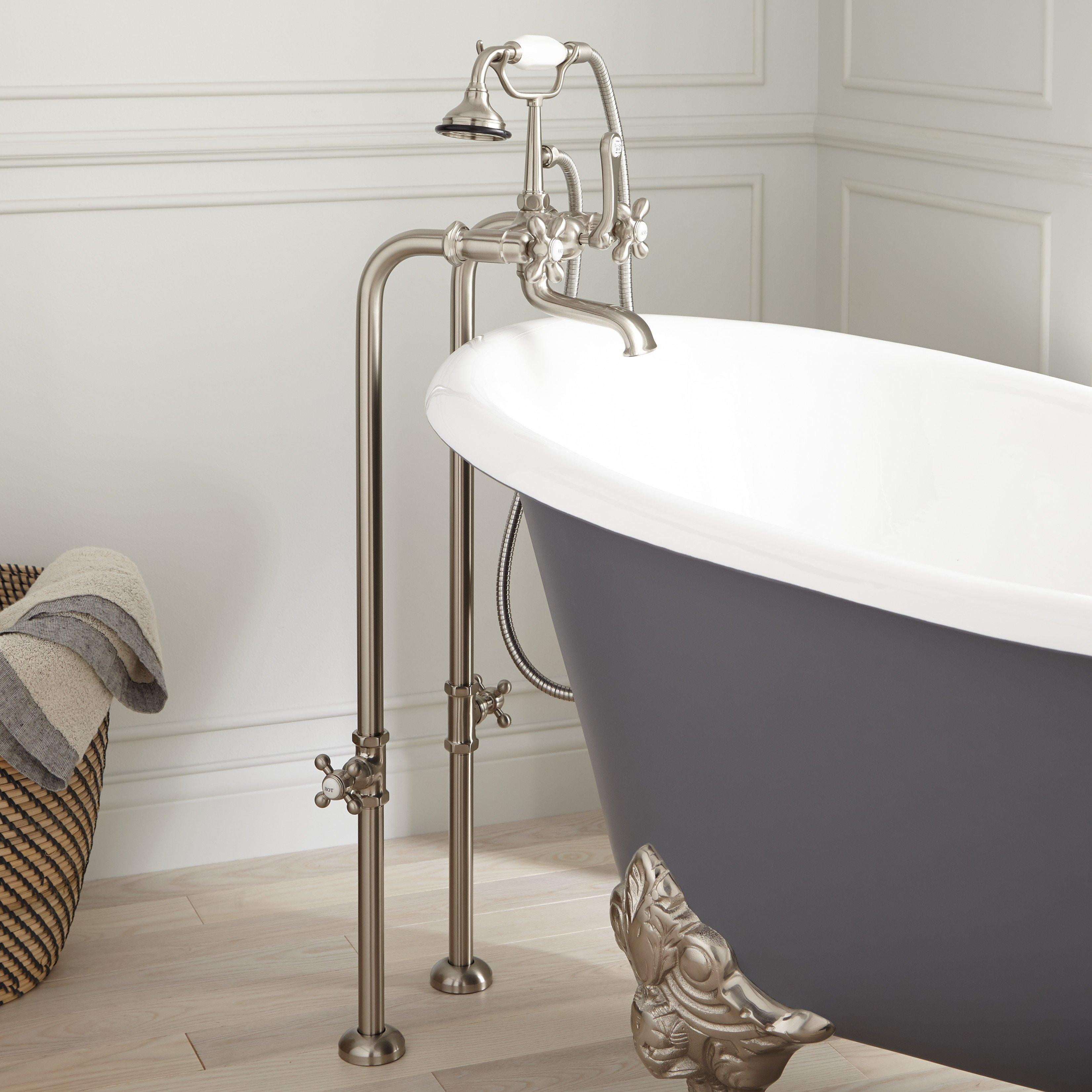 Signature Hardware HL-308-4-NH-BN-U English Telephone Faucet Body less ...