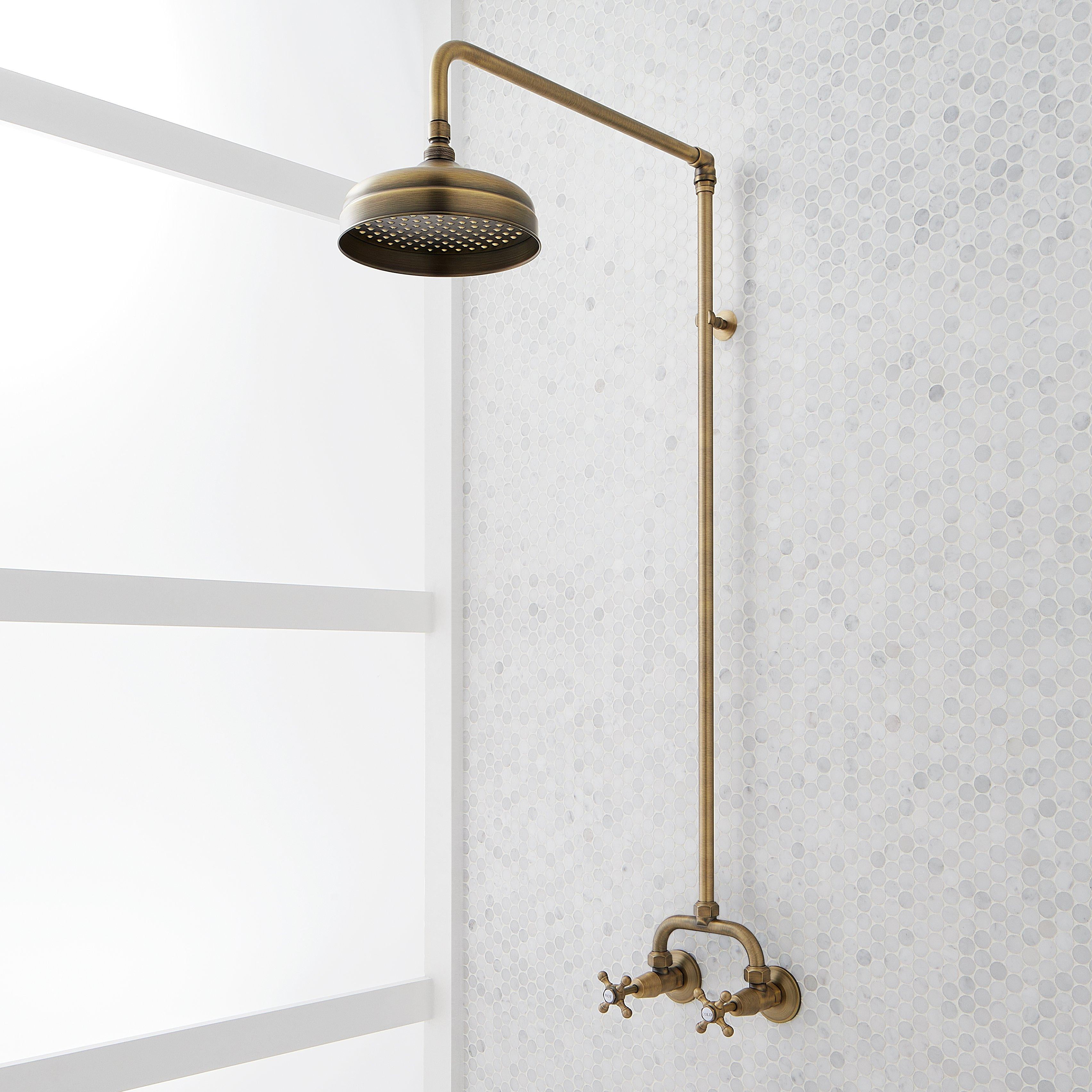 Signature Hardware SH441096AGBR Baudette Retrofit Shower with Shower ...
