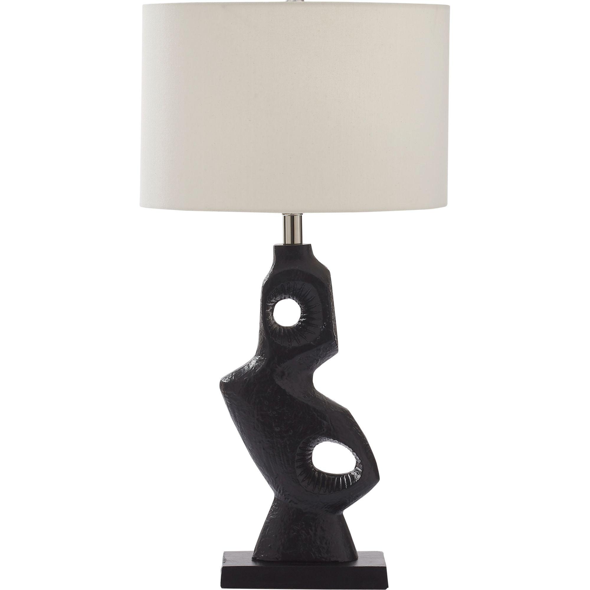 Signature Home Collection 27" Architectural Iron Table Lamp with Off ...